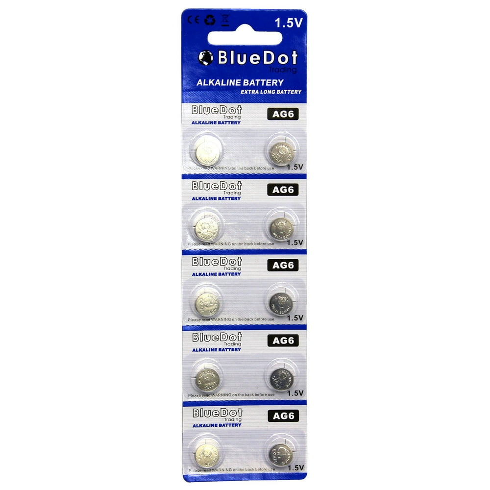 BlueDot Trading AG6 (also known as LR69 and LR921) Alkaline Button Cell ...
