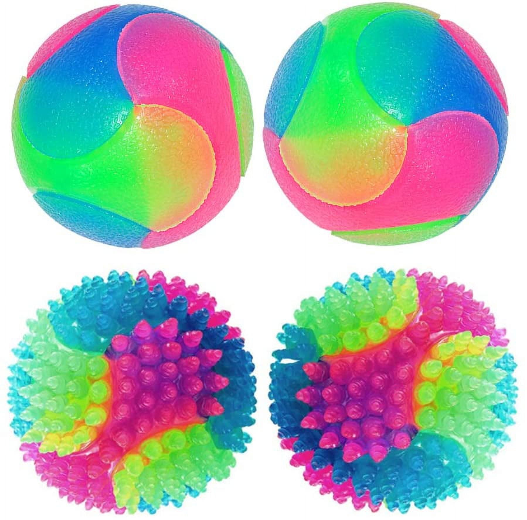 2/4 Uds. Pelotas para perros con luz, pelota elástica intermitente que ...