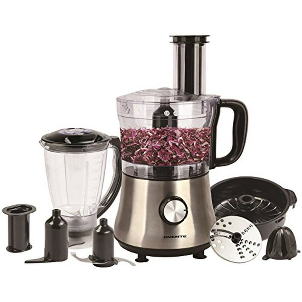 Ovente PF6007S Deluxe 8 Cup Multi-Function Food Processor with Blender ...