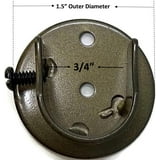 Urbanest Inside Mount Brackets for 5/8" and 3/4" Rods, Antique Gold ...