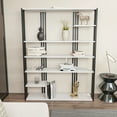 Jeni 63'' Accent Bookcase Bookshelf Display Unit for Livingroom ...