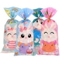 TETOU 50pcs Easter Candy Treat Bags Bunny Chick Rabbit Cellophane ...