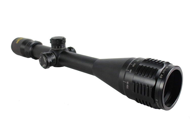 Pro Target BK Matte 6-24x50 AO R/G Mil-Dot Dual Illuminated Tactical ...