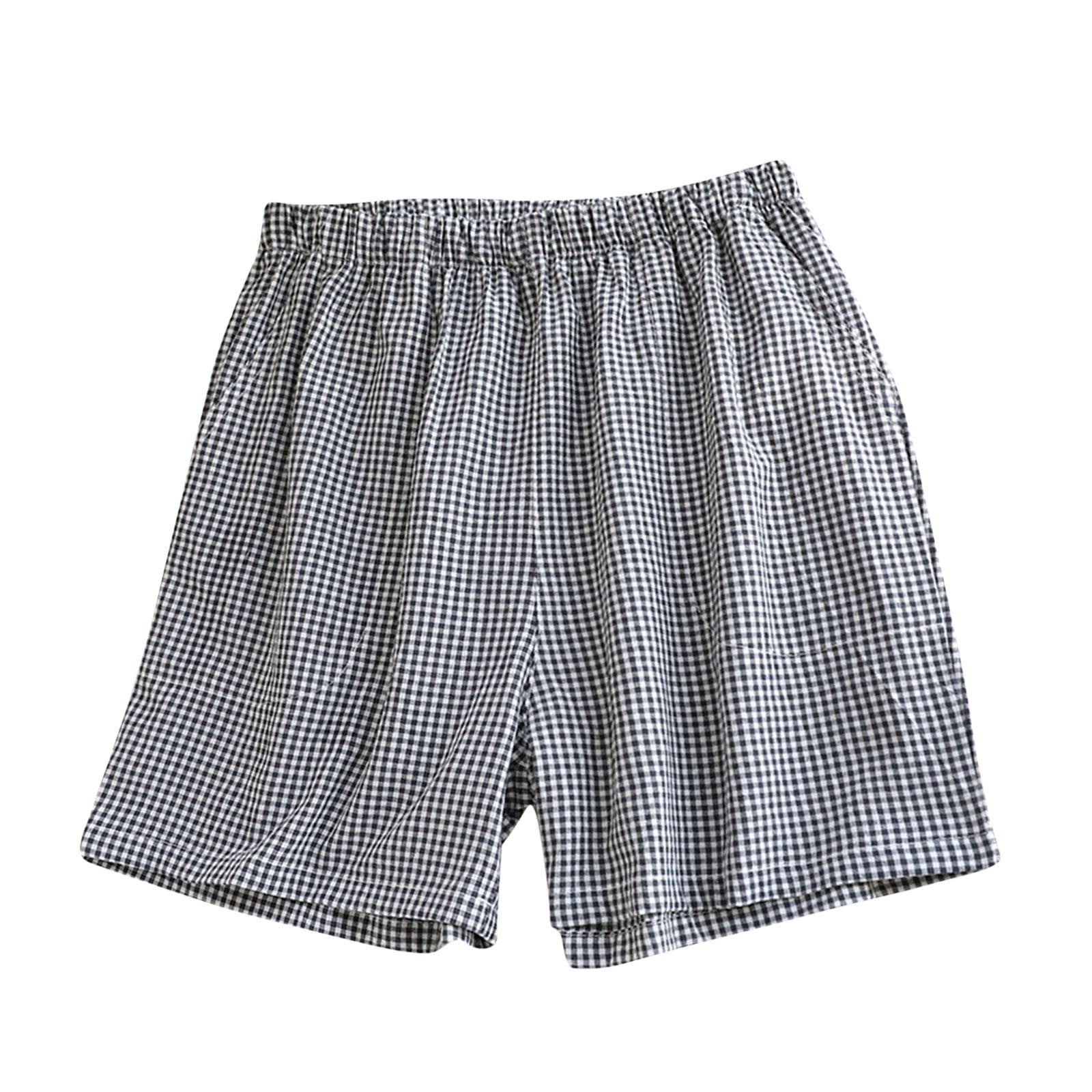 Click here for Tnhcen Womens Organic Cotton Plaid Sleep Shorts Lo... prices