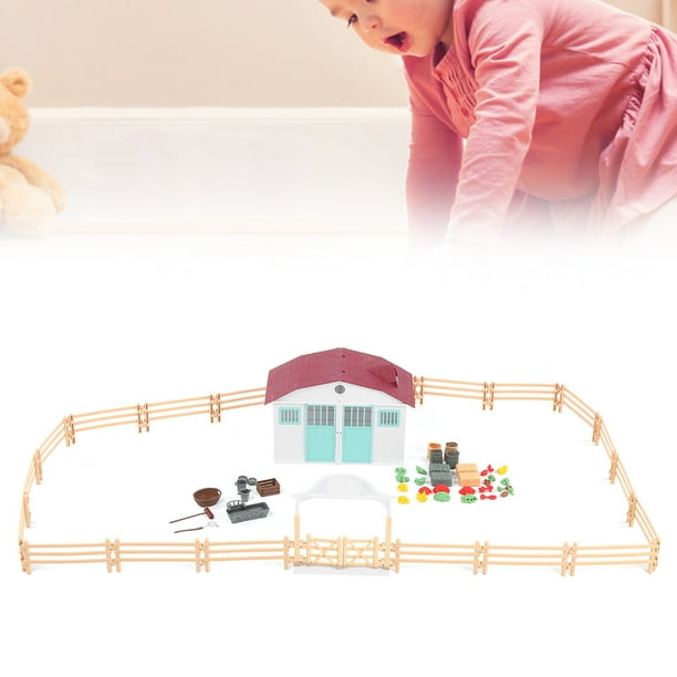 Farm Scene Model,Simulation Farm Model House Educational Toy DIY Farm ...