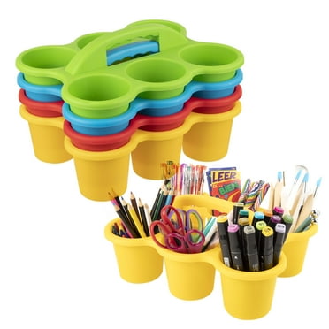 Fun Express Table Caddy Storage Baskets, Set of 6, Stack for Easy ...