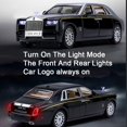 1/24 Rolls Royce Phantom Diecast Toy Cars Model Simulated Pull Back ...