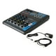 Pyle 4 Channel Bluetooth Sound Board Mixer System for DJ Studio Audio ...