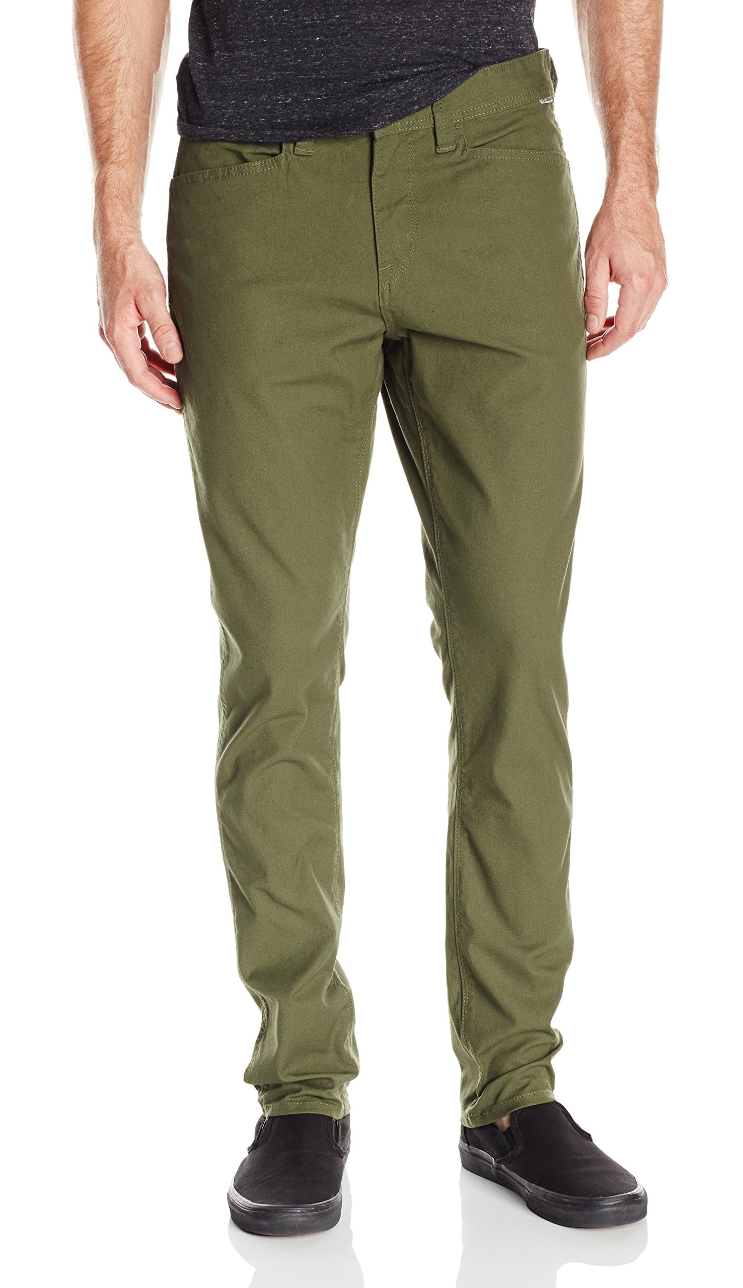 Volcom Volcom NEW Olive Green Mens Size 34x27 Button Front Tapered volcom-volcom-new-olive-green-mens-size-34x27-button-front-tapered
