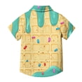 Ceisia Kids' Waffle and Candy Print Short Sleeve Button-Down Shirt ...
