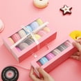 PKGSMART 15 Pack Macaron Boxes, Pink Macaron Packaging Boxes for 12 ...