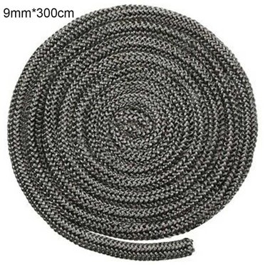Black Flat Stove Rope Self Adhesive Glass Seal Stove Fire Rope 10mm ...