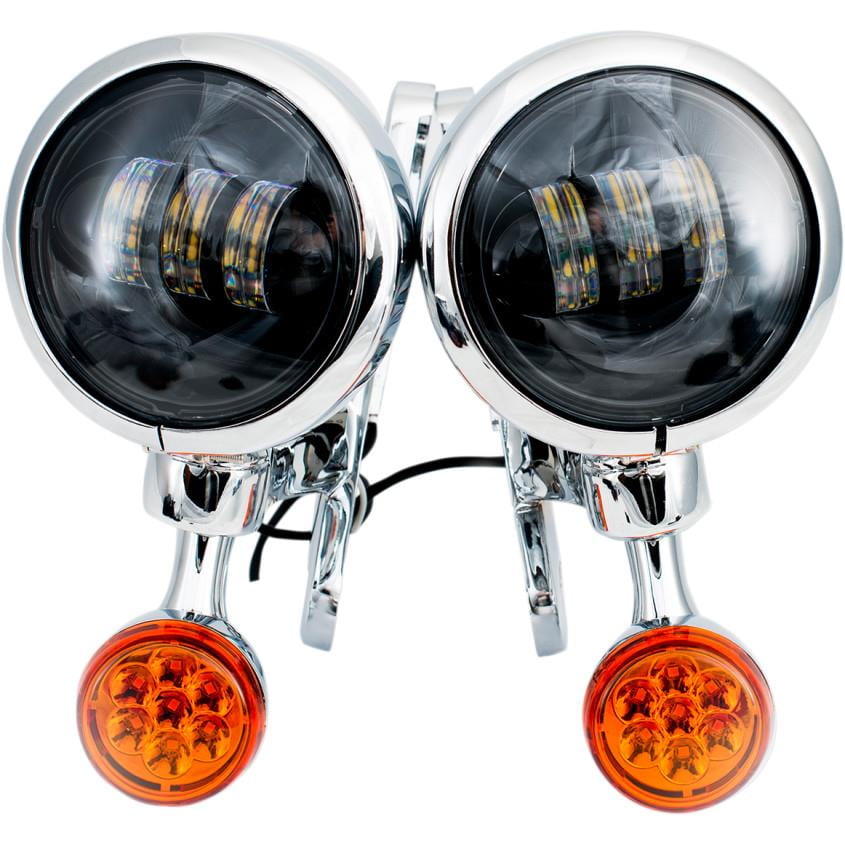 Rivco Products MV190 4.5in. LED Auxiliary Lights with Turn Signals ...