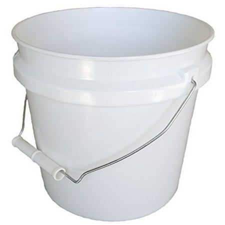 Leaktite 744456 1-Gallon White Plastic Pail Paint Pail/Container ...