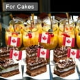 200 Pieces Canada Flag Toothpicks, Small Food Cup Cake Topper for ...