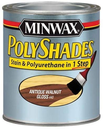 Minwax 61440444 PolyShades - Stain & Polyurethane in 1 Step, quart ...