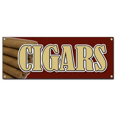 72" Cigars Banner Sign Cigar Shop humidor Cuban cigarra cicada Signs ...