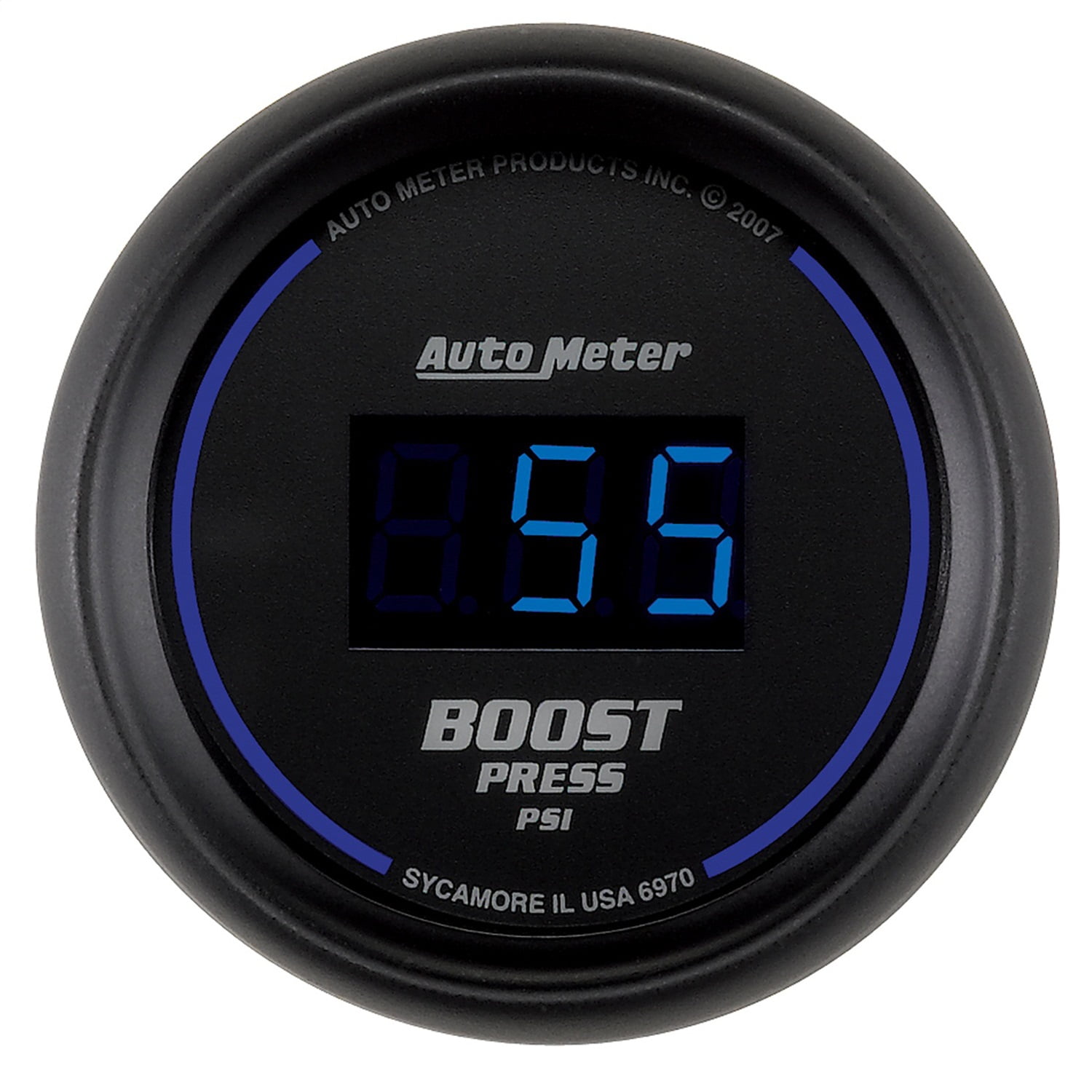 AUTO METER 6970 2-1/16IN BOOST, 0-60 PSI, DIGITAL BLACK - Walmart.com