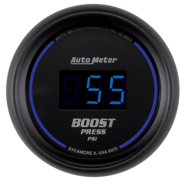 AUTO METER 6970 2-1/16IN BOOST, 0-60 PSI, DIGITAL BLACK - Walmart.com