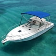 Seal Skin 4 Bow Blue Bimini Top for Boats Marine Canopy with Frame ...