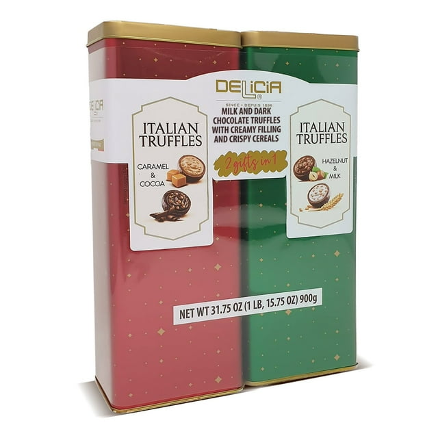 Delicia Fine Italian Chocolate Truffles Gift Tins, 2 pk. - Samsclub.com