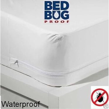 2X Twin Size Bed Mattress Cover Zipper Plastic Waterproof Bed Bug ...