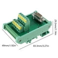 Yammee Rail Terminal Block DB9 to DB78 Male Female Connector for Serial ...