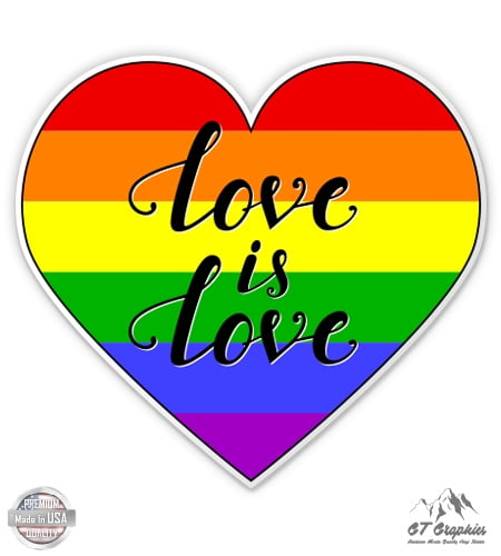 Love Is Love - 3" Vinyl Sticker - For Car Laptop I-Pad Phone Helmet ...