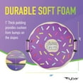 Flybar Kids 26' Donut Foam Saucer Disc Snow Sled for Kids with Slick ...