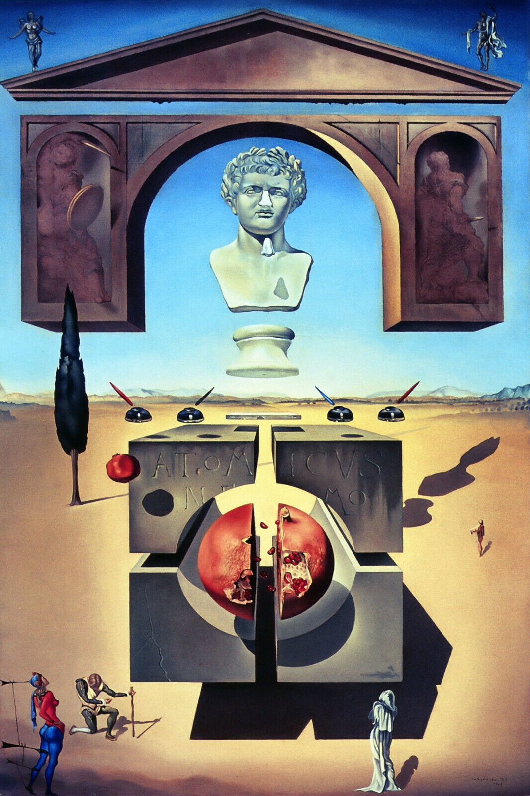Dali - Dematerialization Near the Nose Of Nero - CANVAS OR PRINT WALL ...