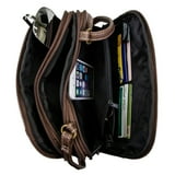 Multisac Zippy Women's Crossbody Purse, Triple Compartment Shoulder ...
