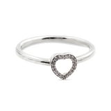 Authentic Puzzle Heart Frame Ring, Clear CZ 196549CZ-60 EU 9 US ...
