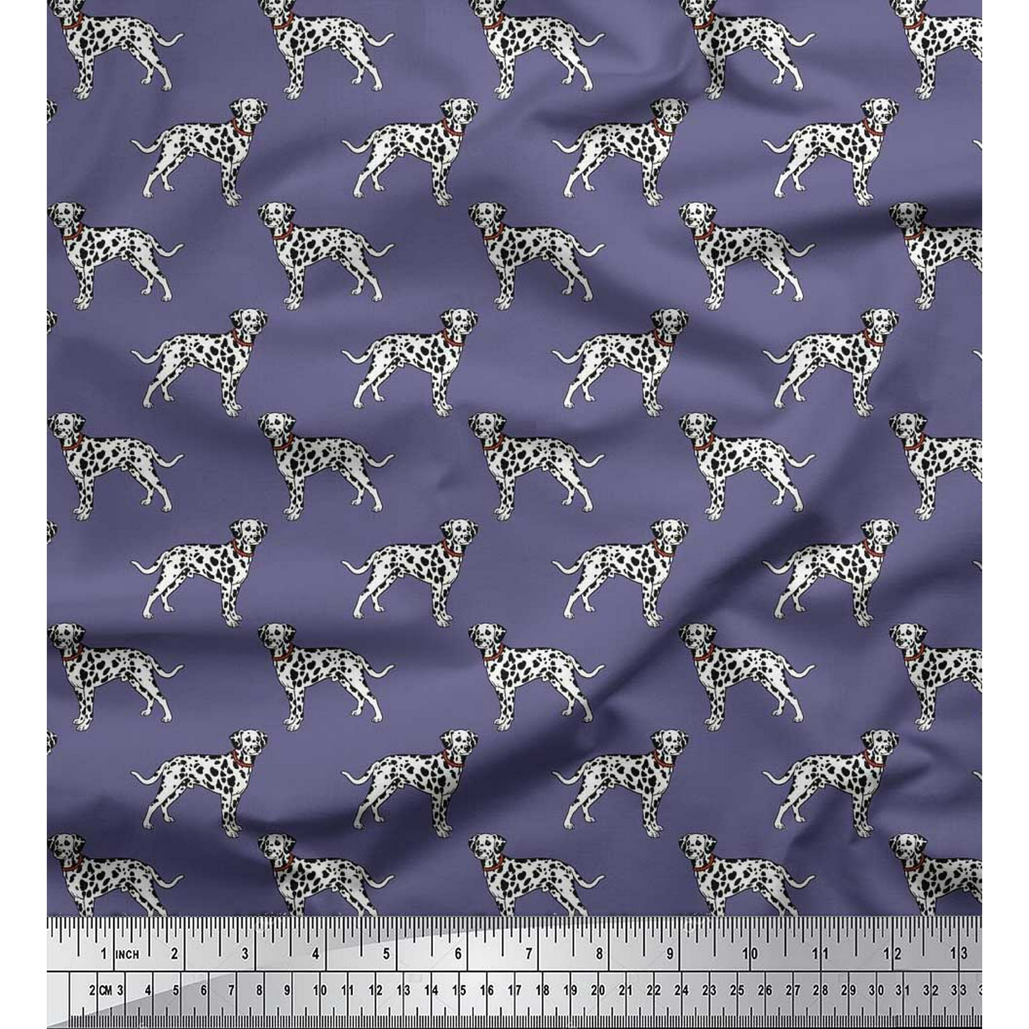 Click here for Soimoi Moss Georgette Fabric Dalmatian Dog Decor F... prices