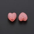 500gs Imitation Jelly Acrylic Beads Heart Salmon 8x8.5x5.5mm Hole: 2 ...