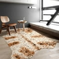 HOMORE Cowhide Rug, Cute Cow Print Rug for Living Room Faux Cow Hide ...