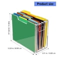 Clear Acrylic Folder Organiser File Storage Case with Portable Handle ...