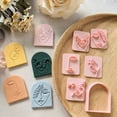 6-Piece Abstract Human Face Soft Clay Molds - Creative DIY Crafting ...