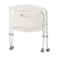Easy Comforts Folding Bath Seat with Back Support, Portable Shower ...
