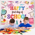 7x5ft Welcome Back to School Backdrop First Day of School Background ...