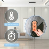 "KUUFER Large 77""H Full Body Indoor Sauna, Gothic Roof, Far Infrared ...