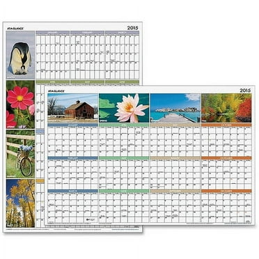 At-A-Glance Reversible Yearly Wall Calendar - Walmart.com