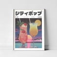 Affixzi Retro Wave Cocktail Poster – Y2K Wall Decor, Unframed Paper ...