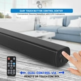 Pyle Wave Base Sound bar with Bluetooth for TV Tabletop Digital Audio ...