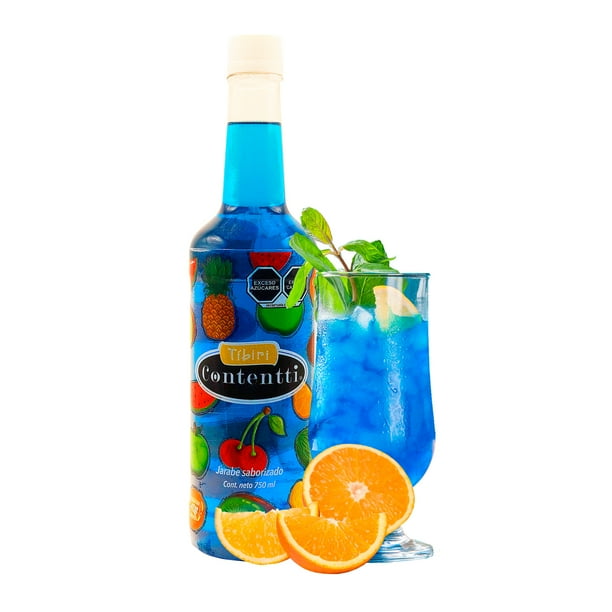 Jarabe Curazao Azul 750 ml Tíbiri Contentti Curazao Azul 750 ml ...