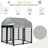 YRLLENSDAN Large Indoor & Outdoor Dog Kennel, 4x4x4.4 Ft, Heavy Duty ...