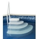 Blue Wave Wedding Cake Above Ground Pool Step w/ Liner Pad - White ...
