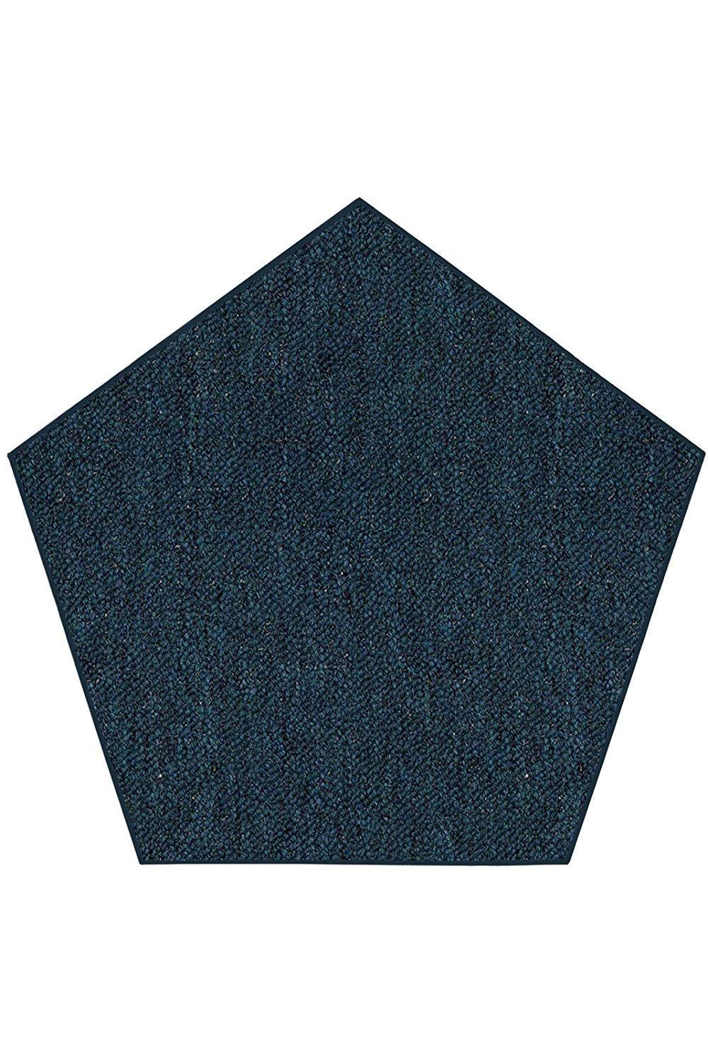 Saturn Collection Solid Color Indoor Outdoor Area Rug Teal - 12 ...