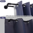 1 Inch Heavy Duty Double Curtain Rods For Windows 66 To 120 Inches ...