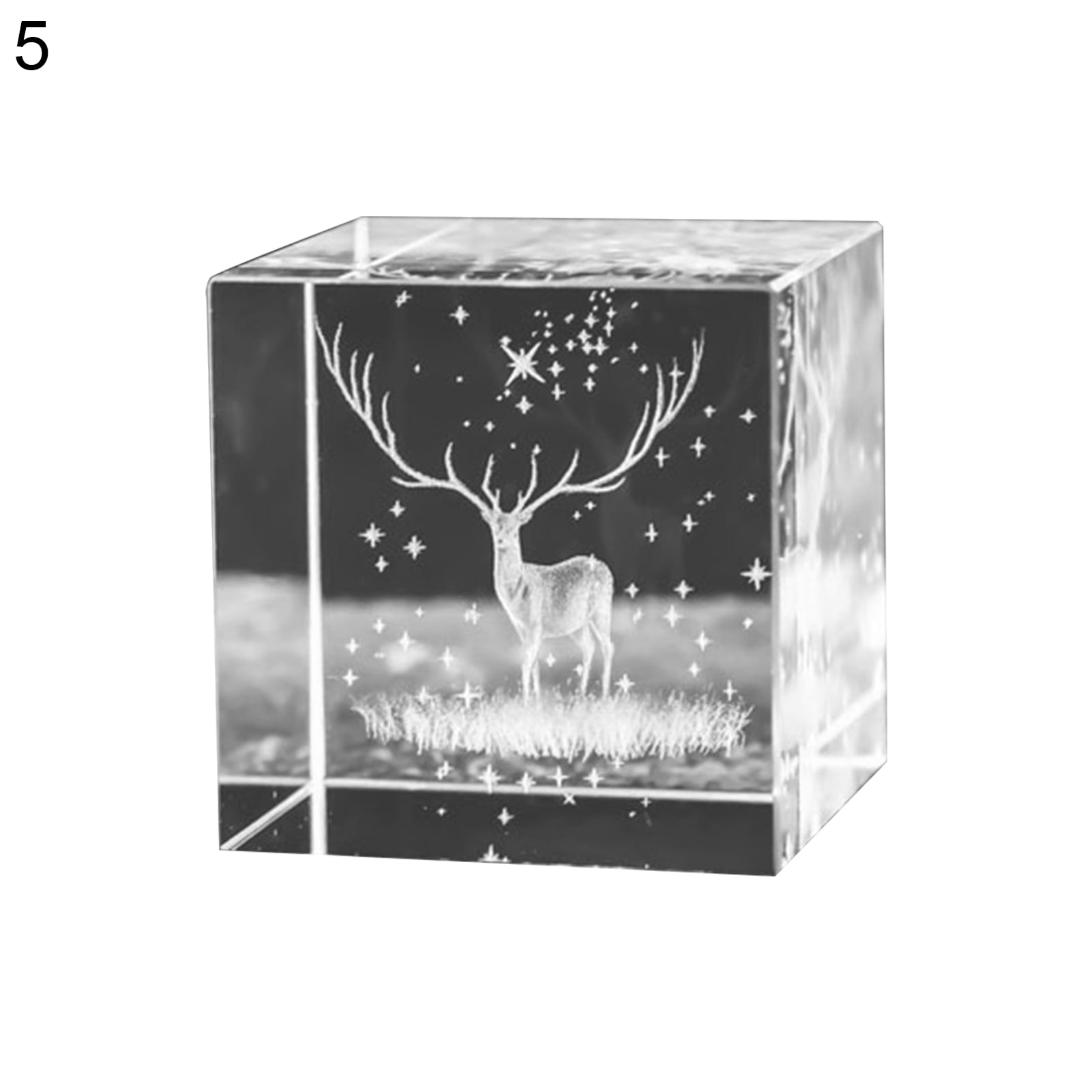 Yoone Cube Prism Decor Ornamental Smooth Surface Modern Style Cloud ...