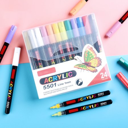 Essen 1 Set Medium Tip Marker Pen Fade Resistant Plastic Enjoy Writing ...